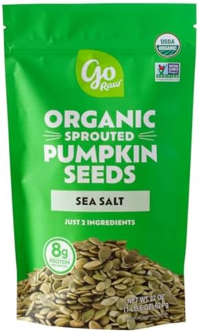 Amazon.com : Go Raw Sprouted Organic Pumpkin Seeds with Sea Salt, 22 oz ...