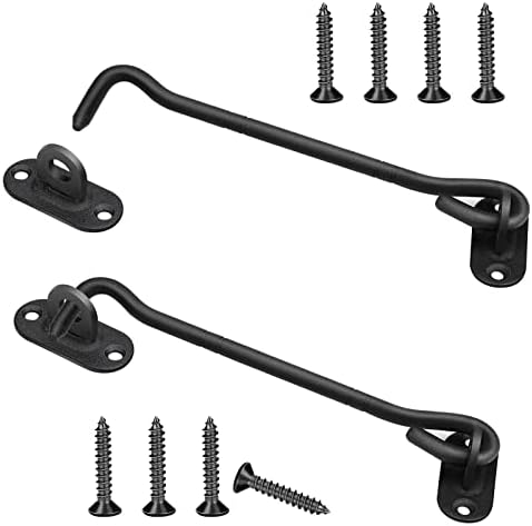 drado 2 Pcs Cabin Hook 150mm Gate Hook and Eye Swivel Latch Ideal for ...