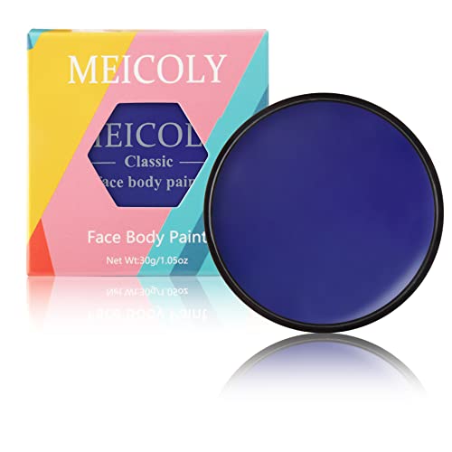 Snapklik.com : Blue Face Body Paint,30g/105oz Water Based Washable Full ...