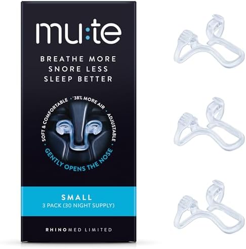 Amazon.com: Mute by Rhinomed Nasal Dilator for Snore Reduction | Small ...
