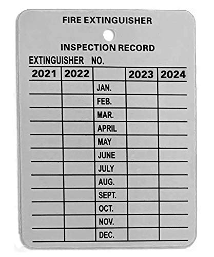 4-Year Metal Inspection Tag (10 Pack) : Amazon.ca: Industrial & Scientific