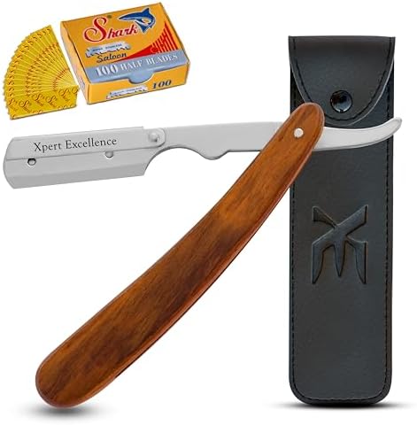 XE Barber Razor for Men with 100 Blades - Single Blade Razor for ...