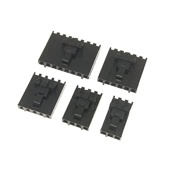SaditY 10PCS MX2.54 2.54mm Pitch Dupont Connector with Buckle Single Row Housing A2543 2P 3P 4P ...