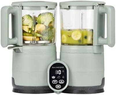 Amazon.com: Babymoov Duo Meal Glass Baby Food Maker, Celadon Green – 4 ...