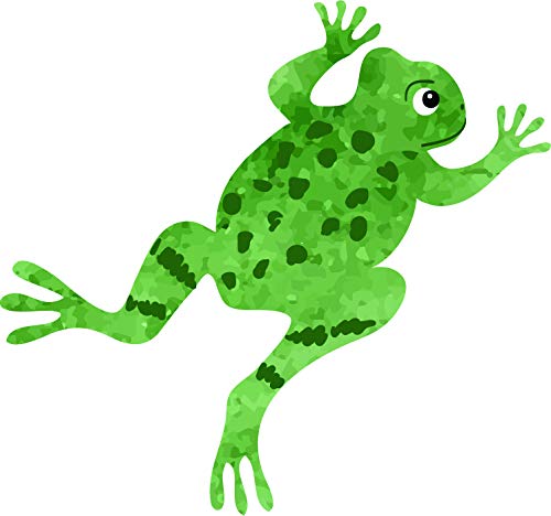 Cute Hopping Frog Clipart
