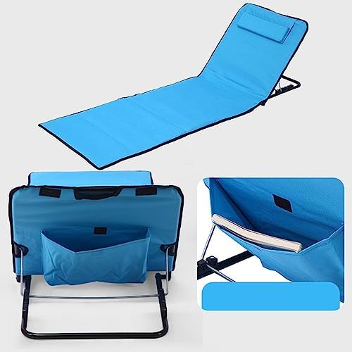 Deno Faltbare Sonnenliege, Strandmatte, Tragbar, Verstellbar, Sonnenstuhl Mit Kissen Und ...