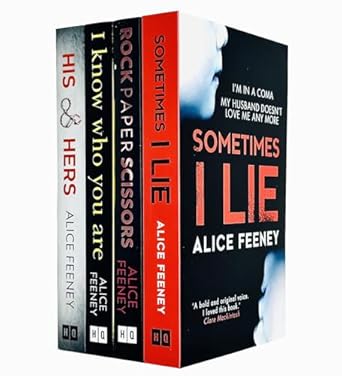 Alice Feeney Collection 4 Books Set (Rock Paper Scissors, Sometimes I ...