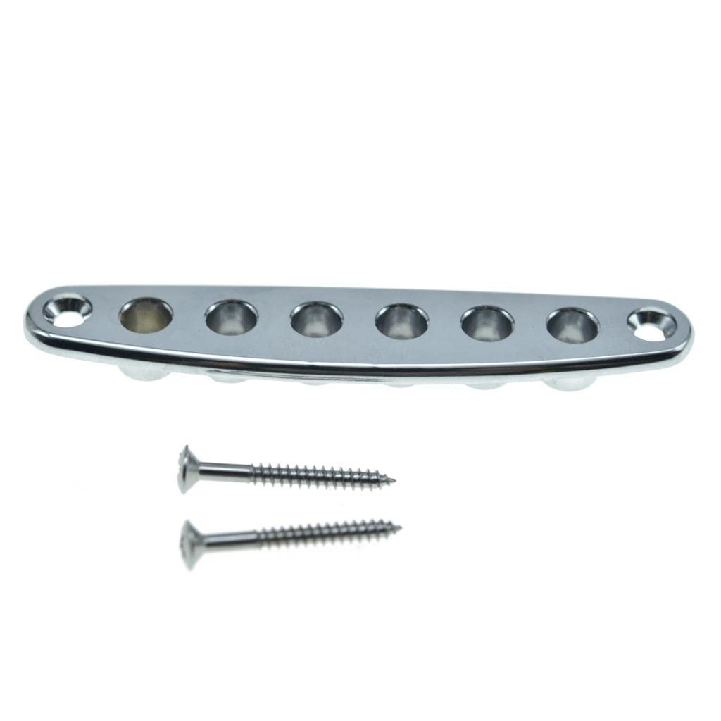 Amazon.com: KAISH Guitar Bridge String Thru Body Ferrule Plate Guitar ...