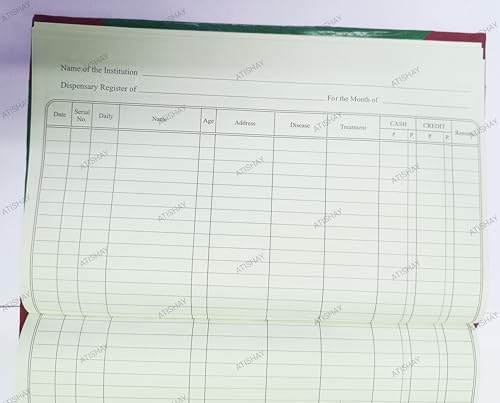 Atishay Dispensary OPD Register for Hospitals- 250 Pages : Amazon.in ...