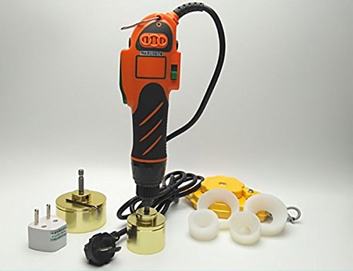 CGOLDENWALL Electric Handheld Bottle Capping Machine Capper Locking ...