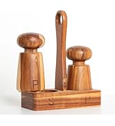 Amazon.com: Black Walnut Salt and Pepper Grinder Set, Cute Mushroom ...