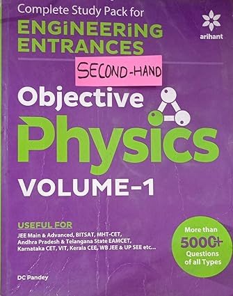 Buy Objective Physics by DC Pandey for Engineering Entrances Objective (Second Hand & Used Book ...