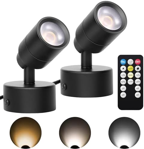 TOPPORTED 2 Pack Indoor Spotlight for Plants Plug in,5W 500LM 120V ...