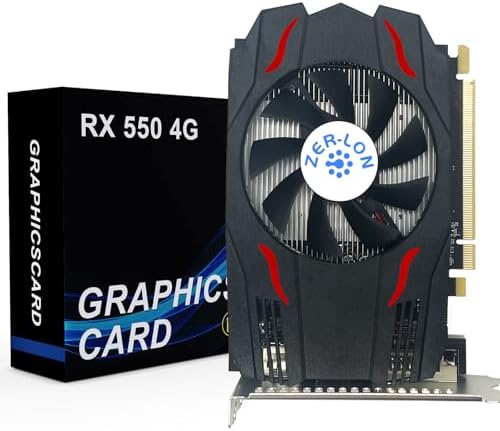 Amazon.com: ZER-LON AMD Radeon RX 550 Graphics Card, 4GB GDDR5 128 Bit ...