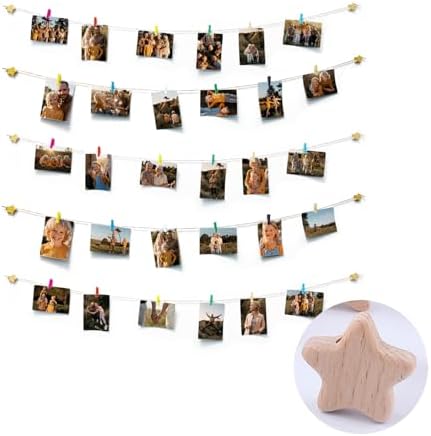 Amazon.com: SF SOONEAT Polaroid Display Photo Hanging Clips String ...