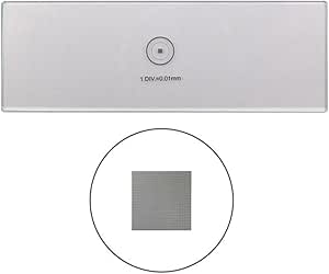 VAKUUM Lab Microscope Slides 100x100 Grid Measuring Optical Glass Net Grid, DIV 0.01mm ...