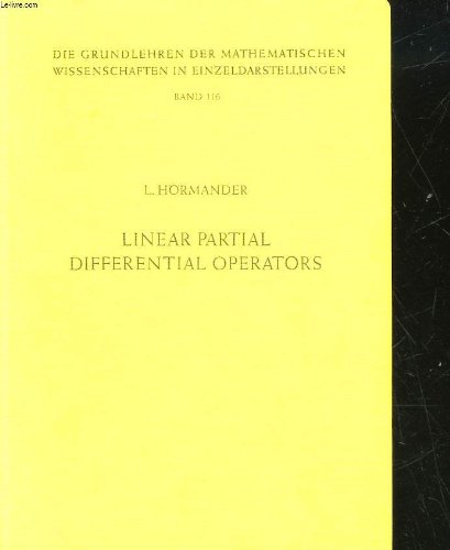 Linear Partial Differential Operators. Die Grundlehren der ...