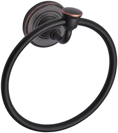 AUKTOPT AR1816 Bathroom Hardware Accessory Towel Ring, Oil Rubbed ...