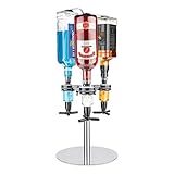 LED Illuminated 4 Bottle Rotating Liquor Dispenser | The Green Head