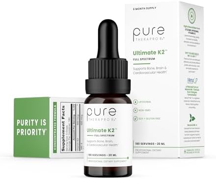 Amazon.com: Pure TheraPro Rx Ultimate K2 Supplement | Liquid Liposomal ...