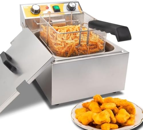 Amazon.com: Kratos Commercial Electric Countertop Deep Fryer, 10 lb ...