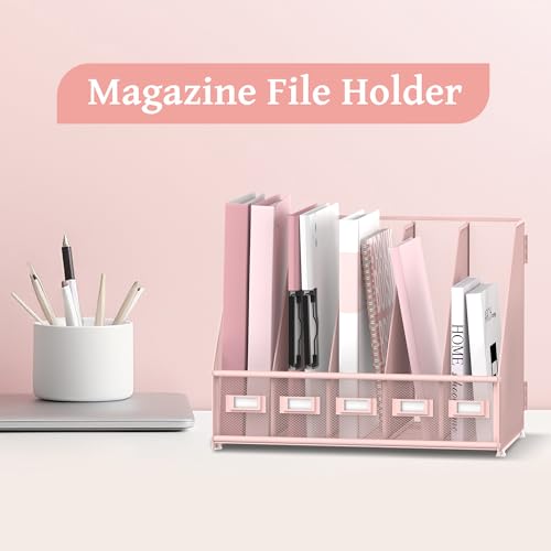 Snapklik.com : SUPEASY Desk Organizers Metal Desk Magazine File Holder
