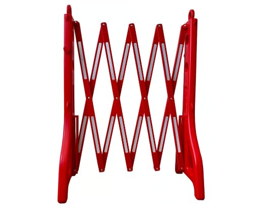 Way4Now - RED/WHITE - Plastic Expandable Barrier : Amazon.co.uk ...