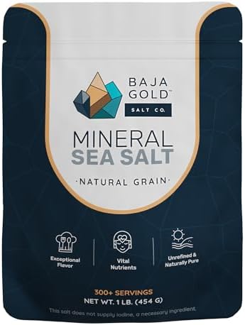 Amazon.com : Baja Gold Mineral Sea Salt, Natural Grain Crystals, 1 Lb ...
