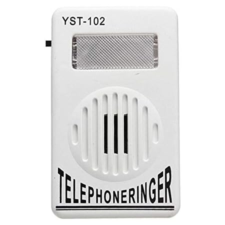 Shakti Telecom Extra-Loud Telephone Ringer Strobe Light Flasher Bell ...