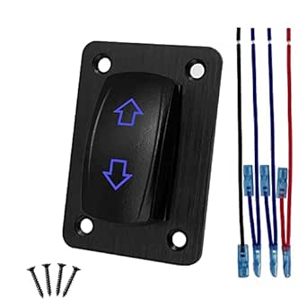 12V DC Motor Polarity Reversing Switch DPDT Momentary Rocker Switch ...