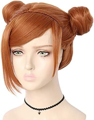 Amazon.com: Uearlid Anime Short Cosplay Wig for Kugisaki Nobara Brown ...