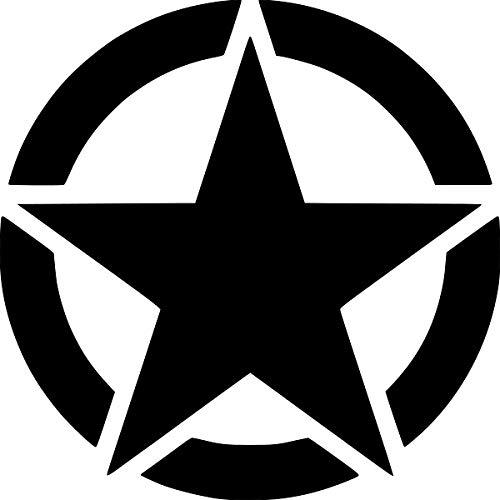 US WW2 STAR ARMY STENCIL - RE-USABLE 7.75 X 7.75 inch : Amazon.co.uk ...