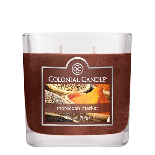 Colonial Candle 3-1/2-Ounce Scented Oval Jar Candle, Moroccan Market ...