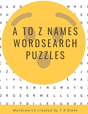 A to Z Names Wordsearch Puzzles : Blake, T a: Amazon.co.za: Books