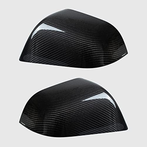 Amazon.com: TESFEEL 2 PCS Side Mirror Cover, Carbon Fiber Mirror Caps ...