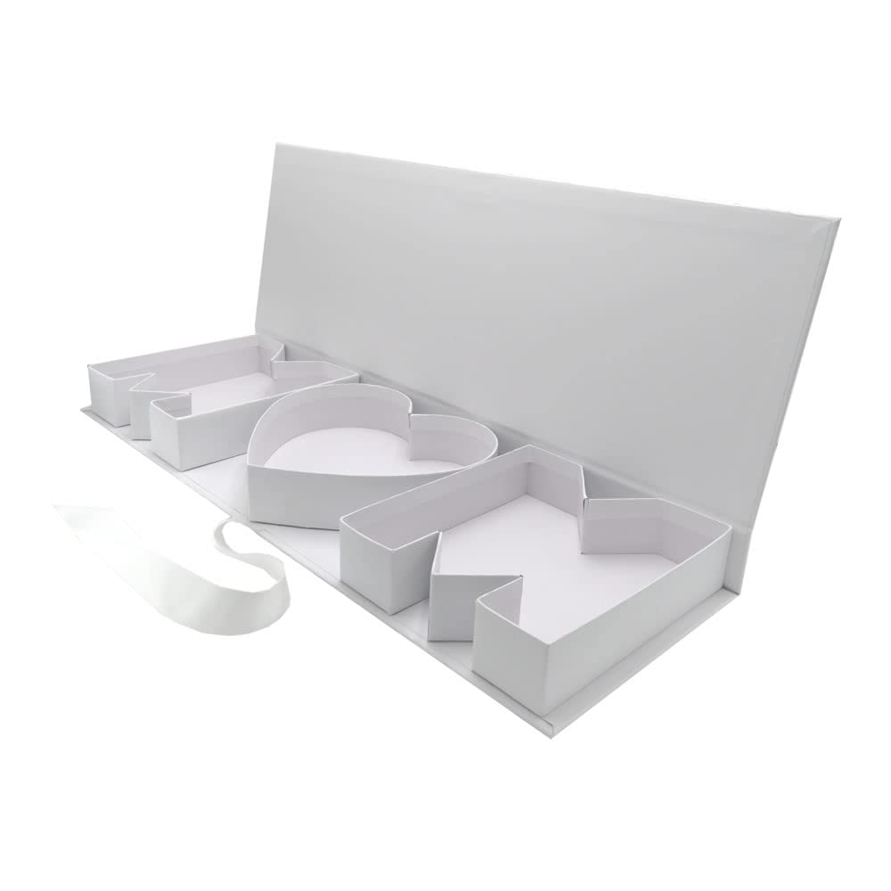 Snapklik.com : WENPACK Empty Flower Gift Box MOM Cardboard Letter ...