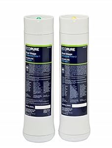 EcoPure Dual Stage Under Sink Replacement Water Set (ECODWF) | NSF ...