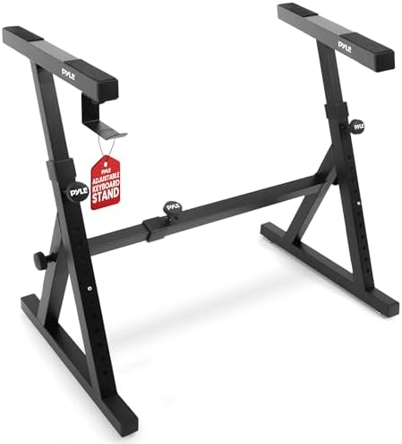 Pyle Heavy Duty Folding Keyboard Sturdy Reinforced Z Design w ...