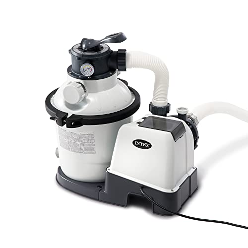 Intex 1500 GPH Above Ground Pool Sand Filter Pump with Ground Fault ...