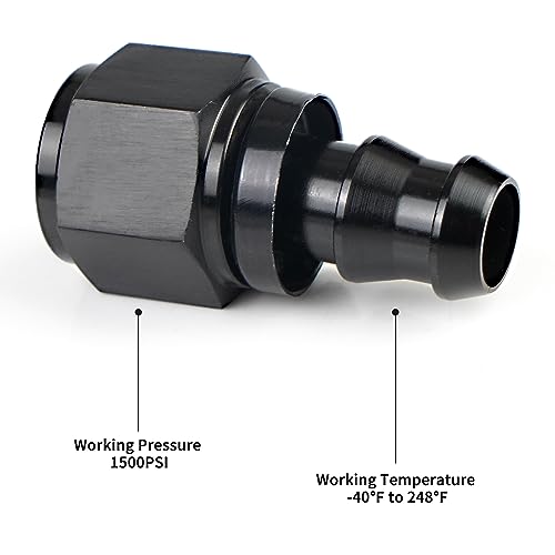 Snapklik.com : 8AN Straight Push Lock Hose Fitting Fuel Line Hose ...