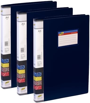 Trio Clip Files - Punchless A4 Size Lever Clip -Dark Blue Pack of- 3 ...