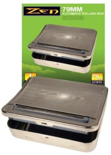 Amazon.com: Zen 79mm Metal Cigarette Automatic Roller Rolling Box ...