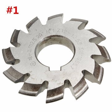 Generic Diameter 22mm #1-8 20degree Involute Gear Milling Cutter - #1 ...
