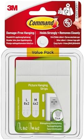Command Picture Hanging Strips - Removable Hanging Strips for Large ...