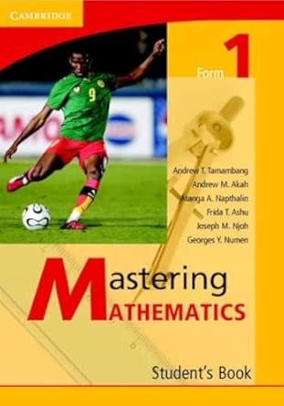 Cambridge University Press Mastering Mathematics Form 1 Student's Book ...