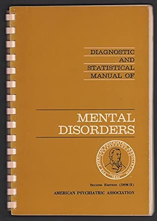 DSM-II Diagnostic And Statistical Manual of Mental Disorders: Amazon ...