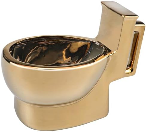 Amazon.com: BigMouth Inc Golden Toilet Mug - Funny Coffee Cup for Men ...