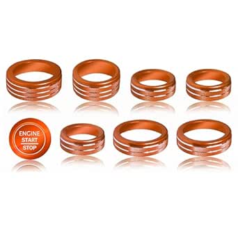 SENSHINE for Ford F150 Accessories 2021-2024 2025 AC Knob Covers ...