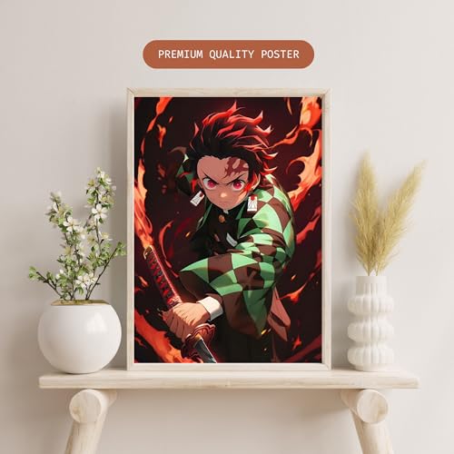 Tanjiro Kamado Poster | Demon Slayer Anime - kimetsu no yaiba ...
