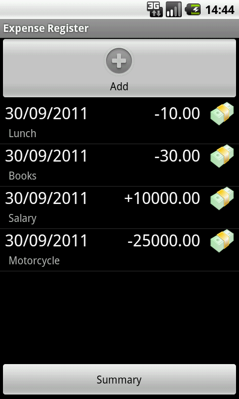 Expense Register - App on Amazon Appstore